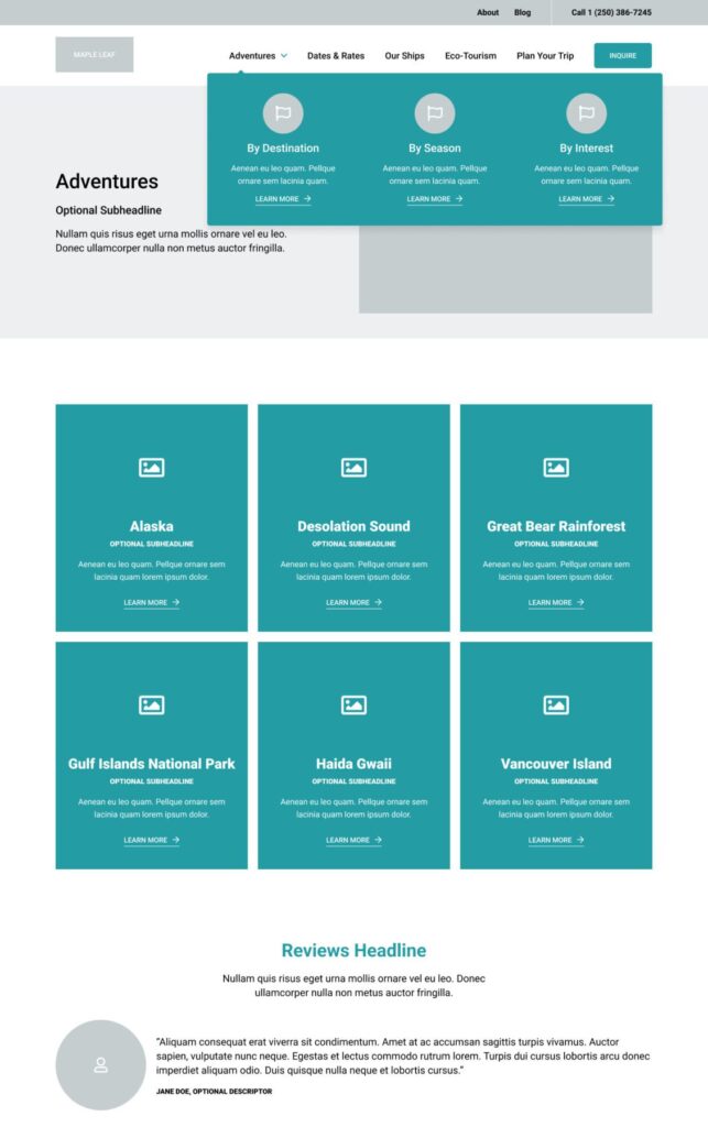 Web Design Case Study for Maple Leaf Adventures | Forge and Smith