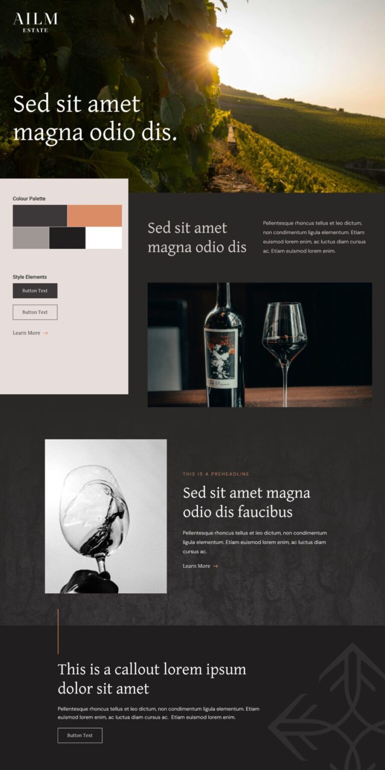 Web Design Case Study for Ailm Estate | Forge and Smith
